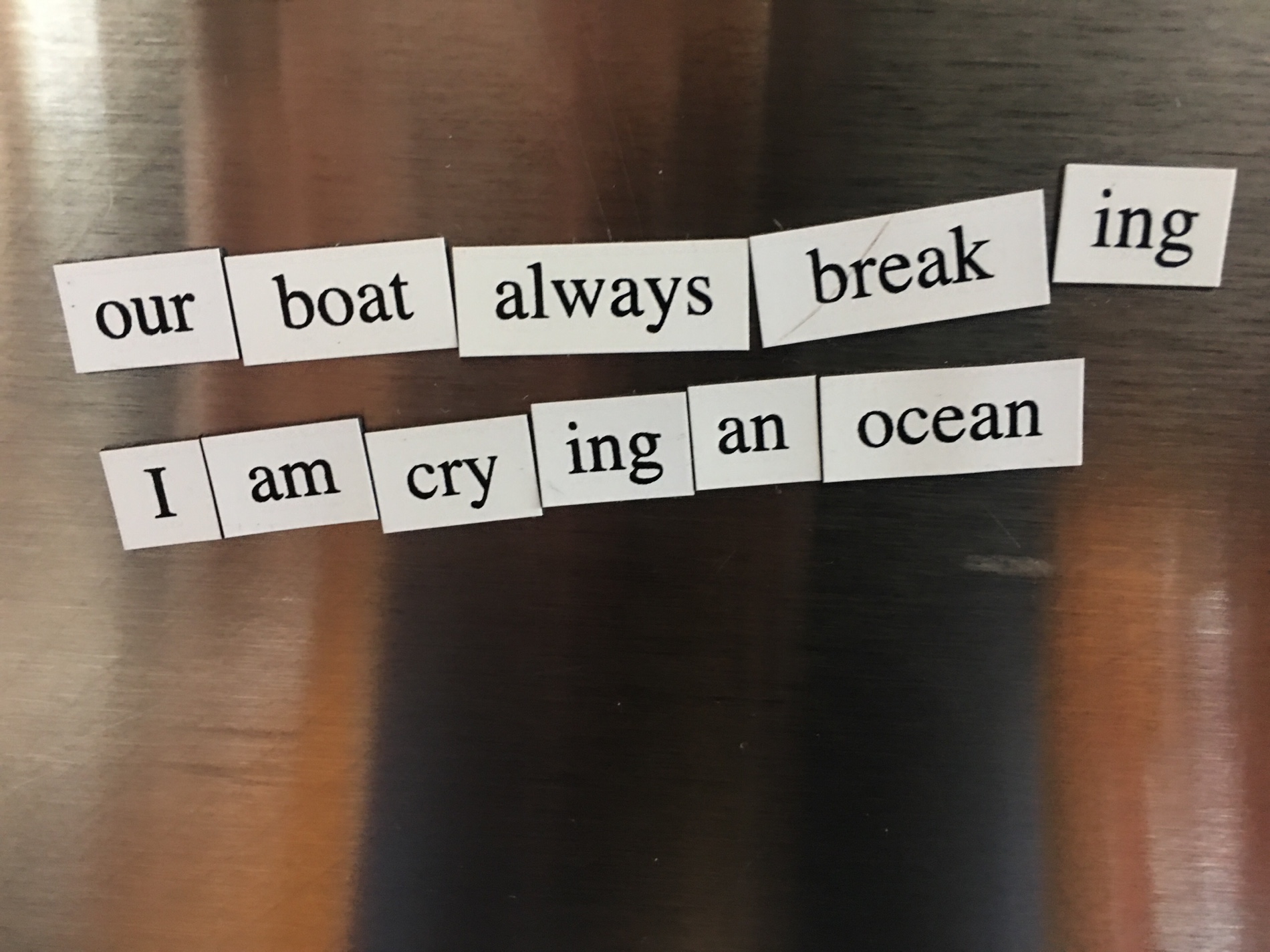 Seen on MV Miss Miranda’s (new) Refrigerator… – MV Miss Miranda